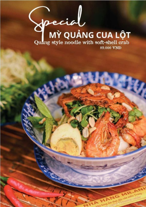 THỰC ĐƠN - NHÀ HÀNG MR.ANH